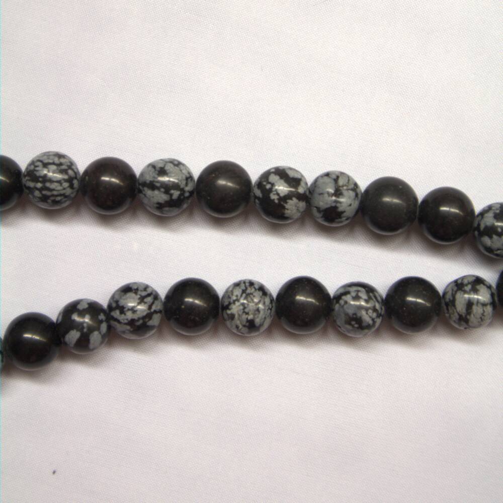 Lumihiutale obsidian, 10 mm – Båtskin